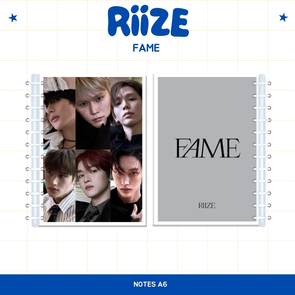Jual A6 NOTES RIIZE FAME BUKU NOTE NOTEBOOK KPOP UNOFFICIAL SHOTARO ...