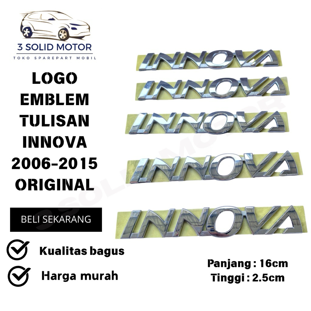 Jual LOGO EMBLEM TULISAN INNOVA 2006-2015 ORIGINAL | Shopee Indonesia