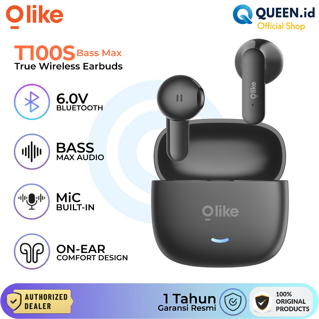 Jual Olike T100S TWS True Wireless Earbuds Headset Bluetooth 6.0 IPX4 ...