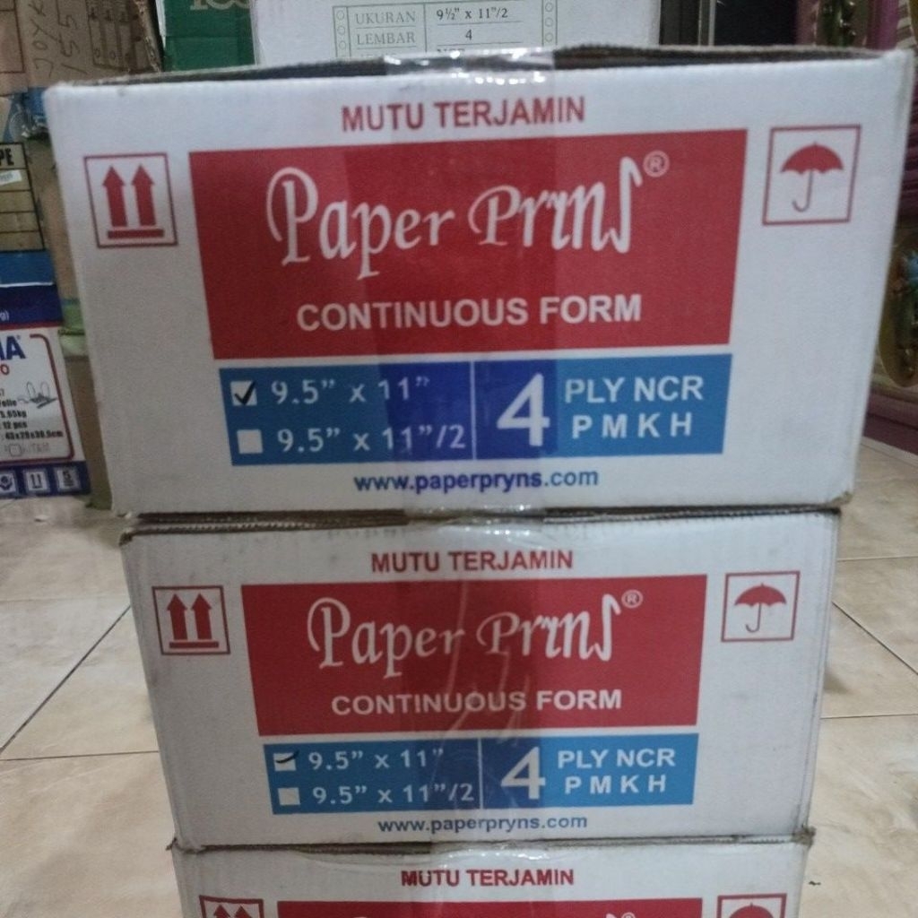Jual kertas continuous form 4 ply warna paperprins 9,5 x 11 polos ...