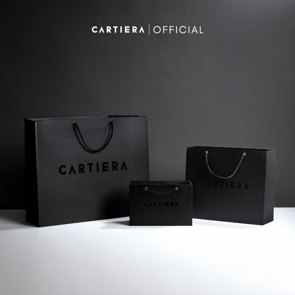 Jual Cartiera Paper Bag Kado Aesthetic Hitam Gift Tas Cowok Hampers ...