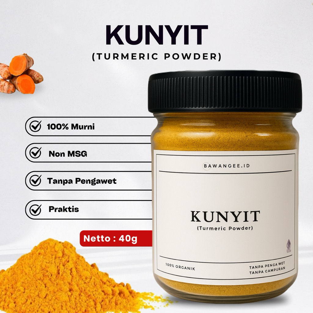 Jual Kunyit Bubuk 40 Gr Premium Turmeric Powder | Shopee Indonesia