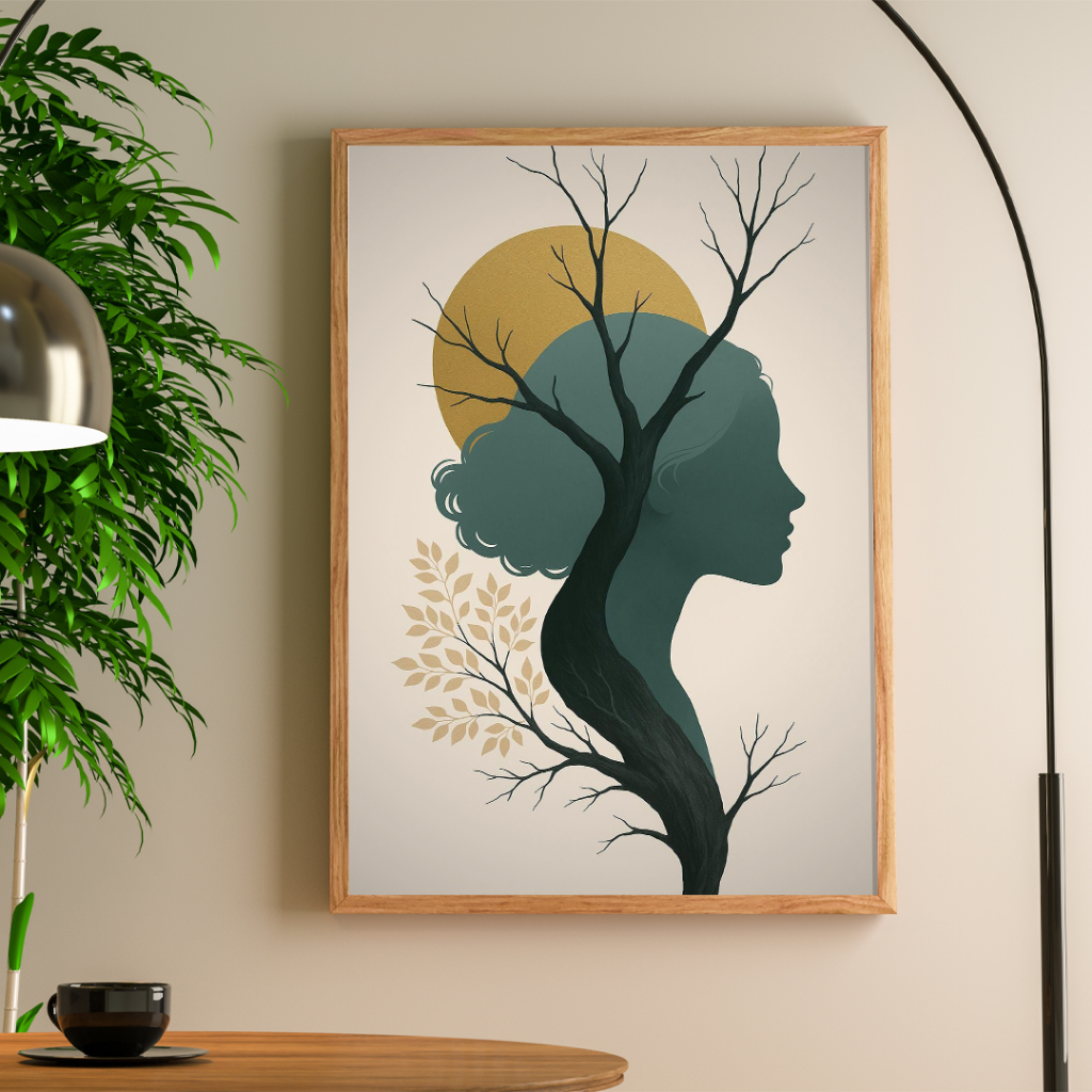 Jual Poster Figuratif Bayangan Orang Simple Unik Estetik Pajangan ...