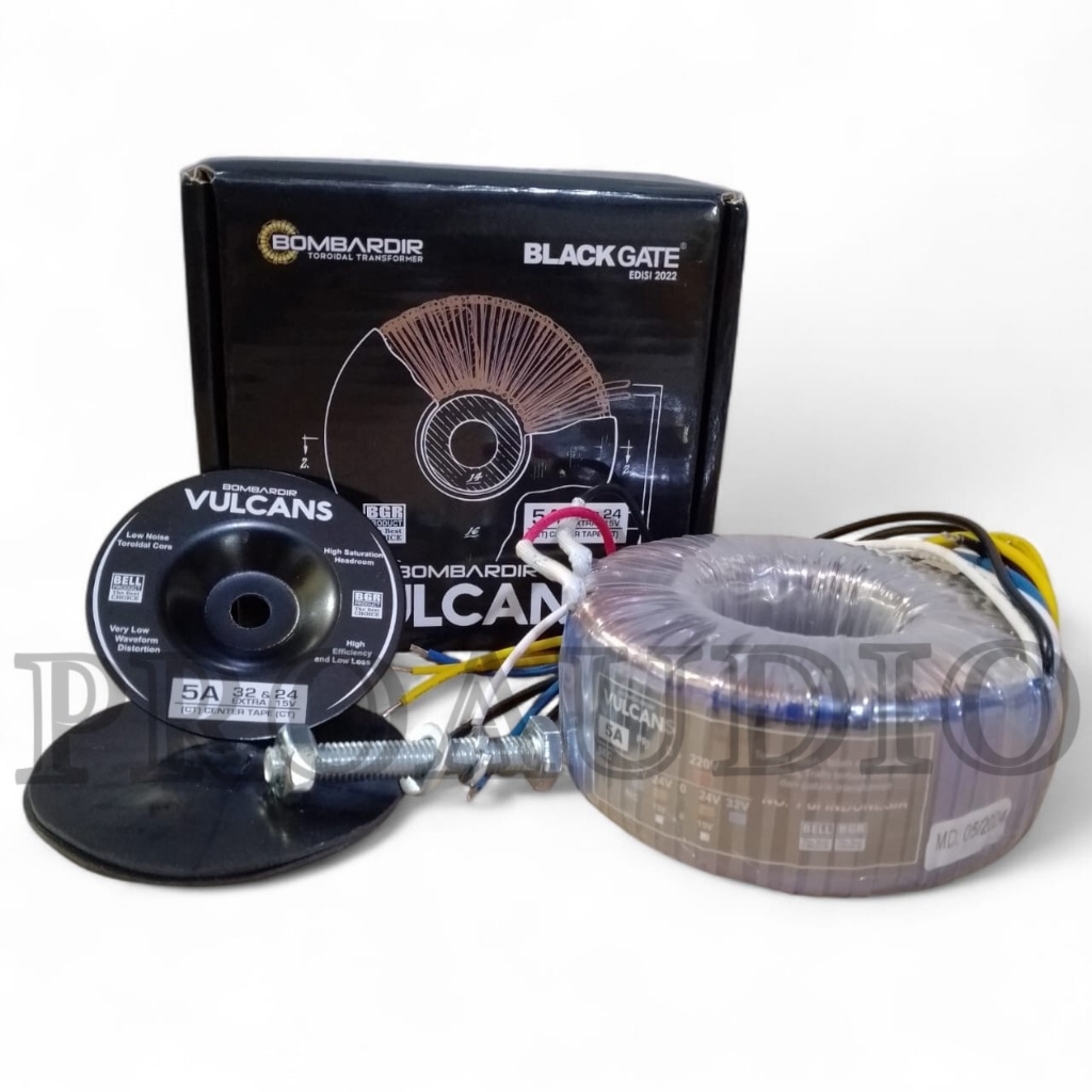 Jual TRAFO TOROID VULCANS 5A CT 24V & 32V TRAFO TOROIDAL 5A CT 24V ...
