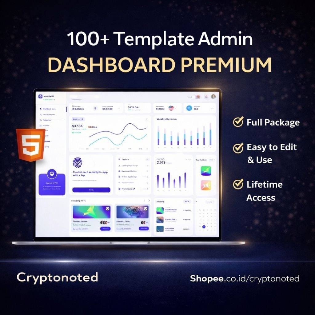 Jual PROMO!! Paket 100+ Template Admin Dashboard HTML Website Premium ...
