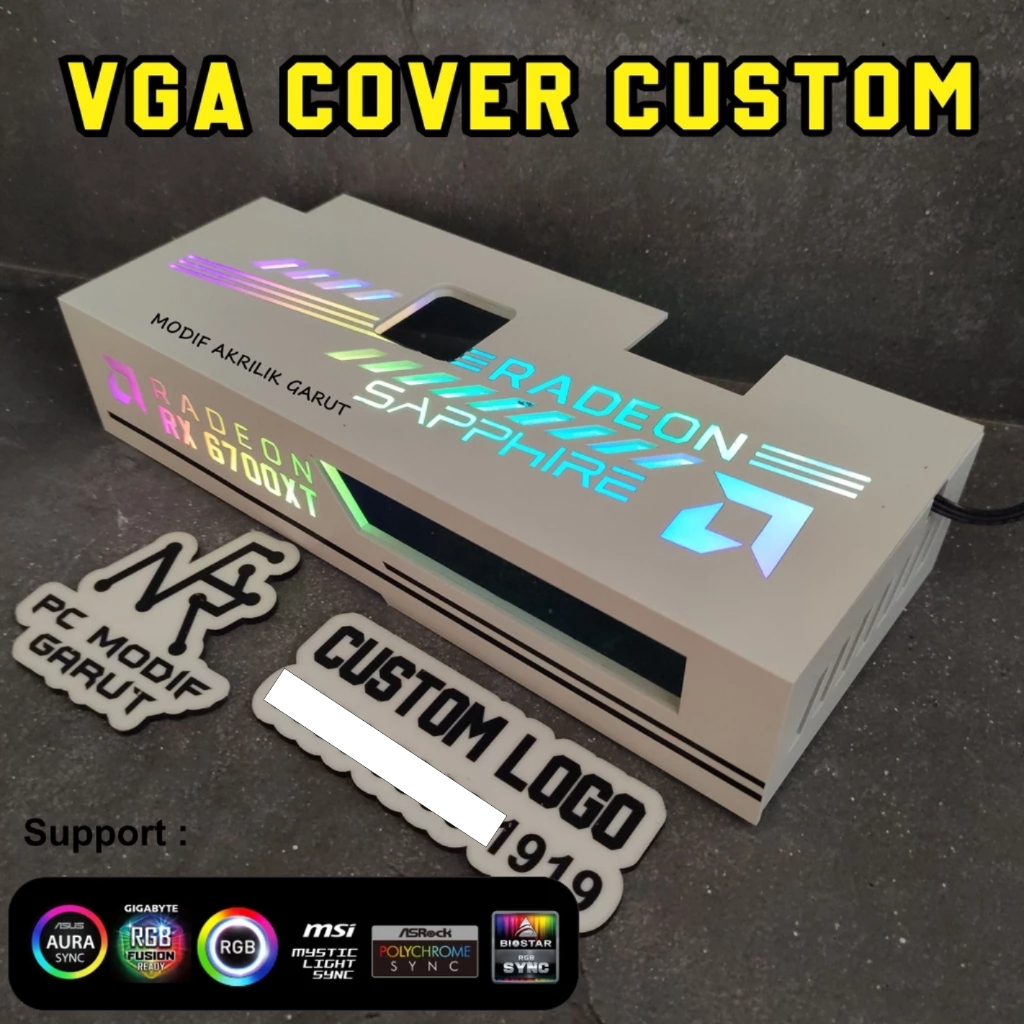 Jual vga cover gpu cover sapphire pulse rx edition logo custom | Shopee ...