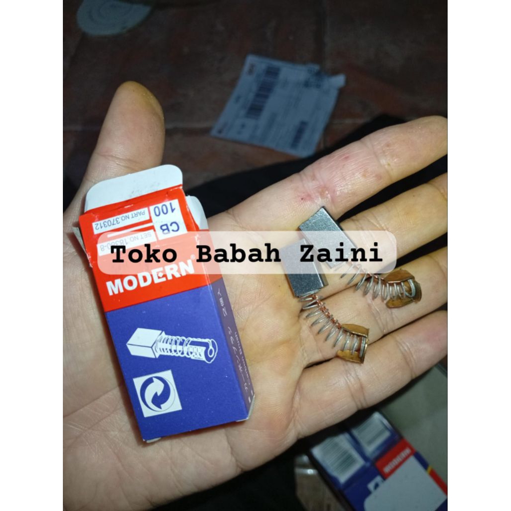 Jual Carbon Brush Arang Spul MODERN CB 100 | Arang Bor Gerinda Poles ...