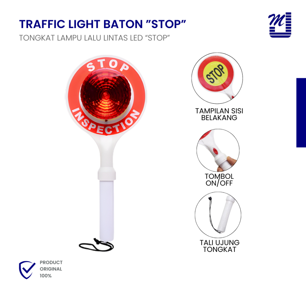 Jual Tongkat Parkir LED Traffic Baton Light Stick Rambu STOP Lalin ...