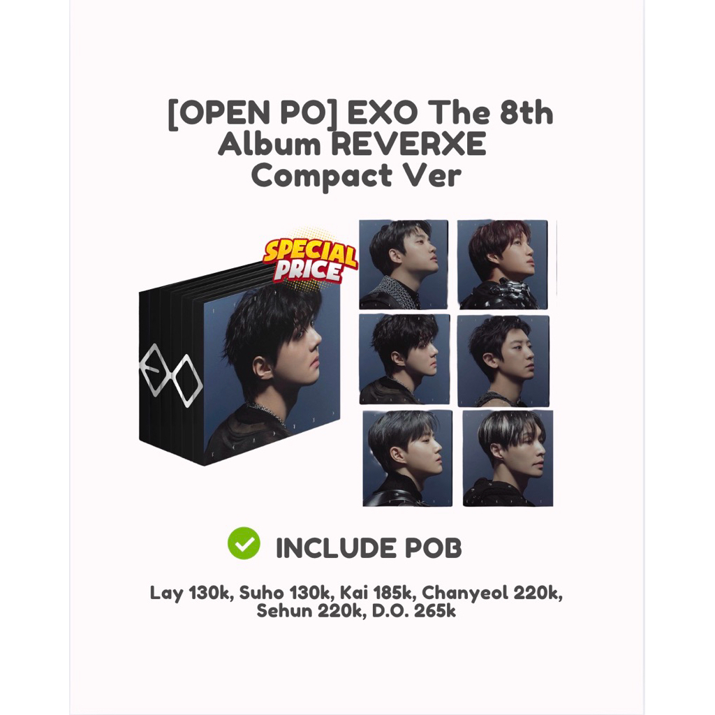 Jual [OPEN PO] EXO The 8th Album Reverxe Compact ver + POB | Shopee ...