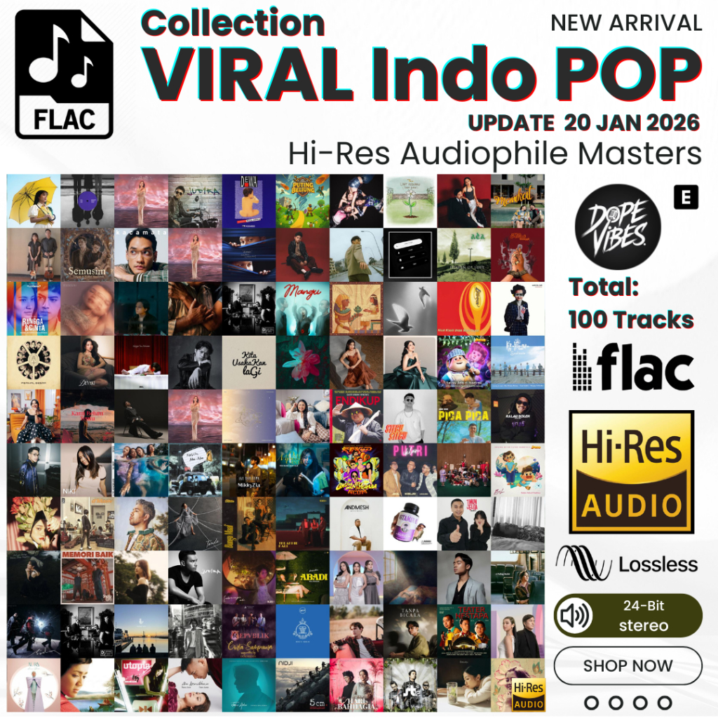 Jual Viral Indo Pop 2026 Koleksi Lagu Viral Indonesia FLAC Hi-Res ...