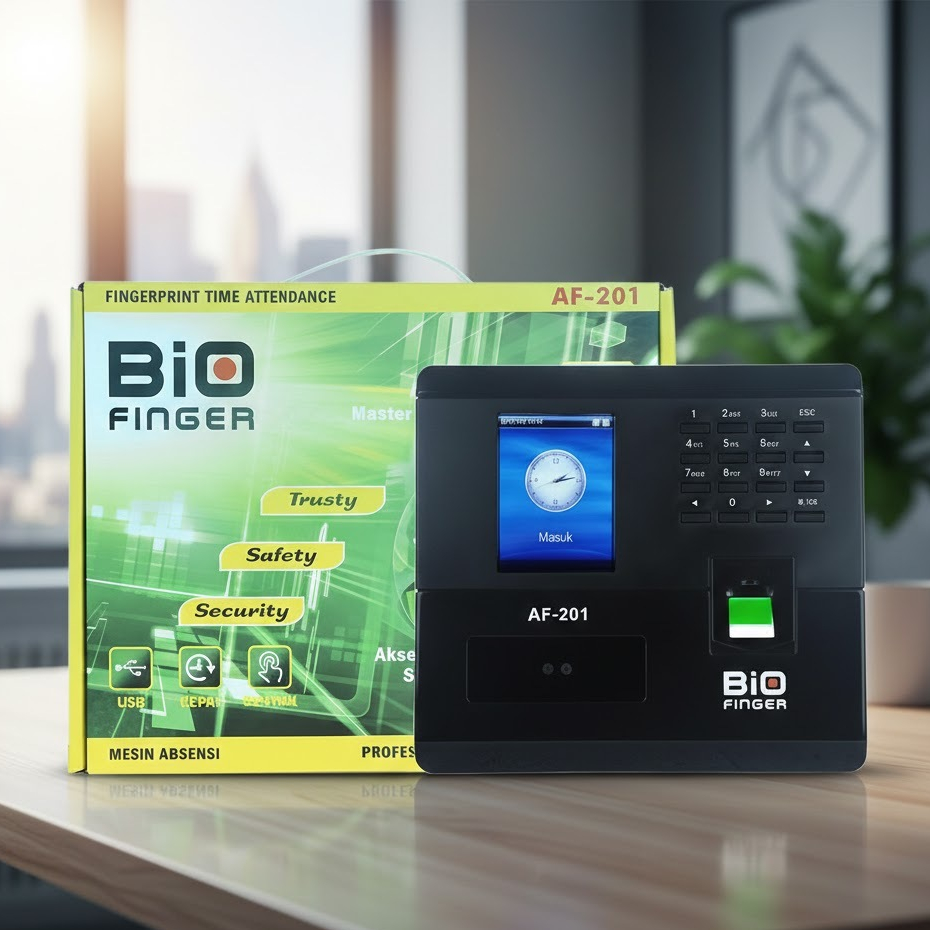 Jual Biofinger AF 201 Mesin Absensi Sidik Jari Fingerprint Bio Finger ...