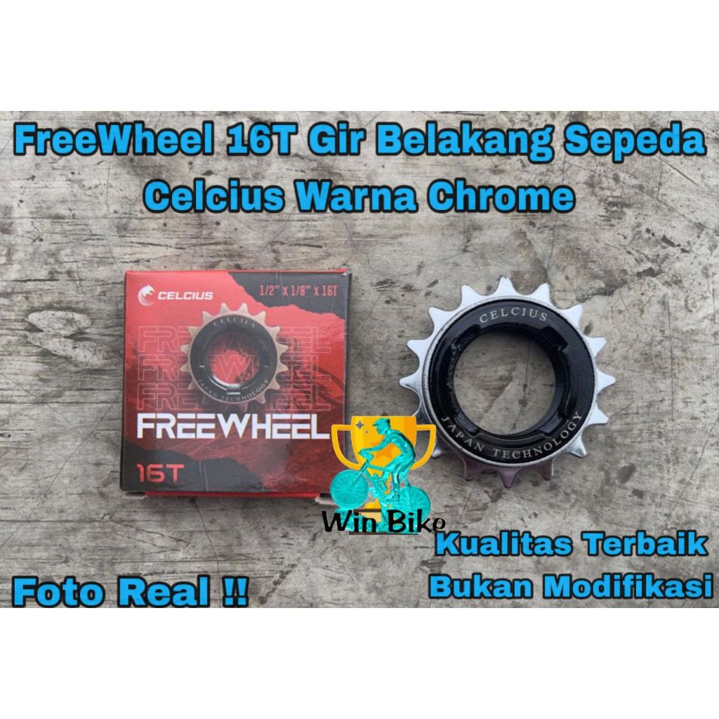 Jual Freewheel Gir Belakang Sepeda 16T BMX Fixie Onthel Seeds Anak ...