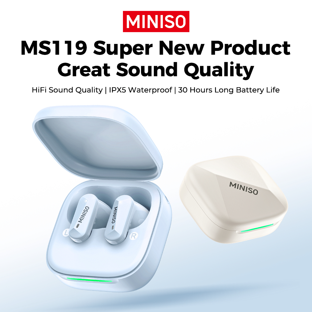 Jual MINISO MS119 In-Ear Wireless Earphone Headset TWS Bluetooth 6.0 ...
