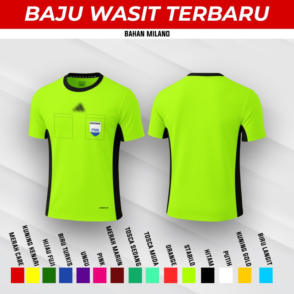 Jual BAJU WASIT TERBARU LOGO REFEREE MILANO | Shopee Indonesia