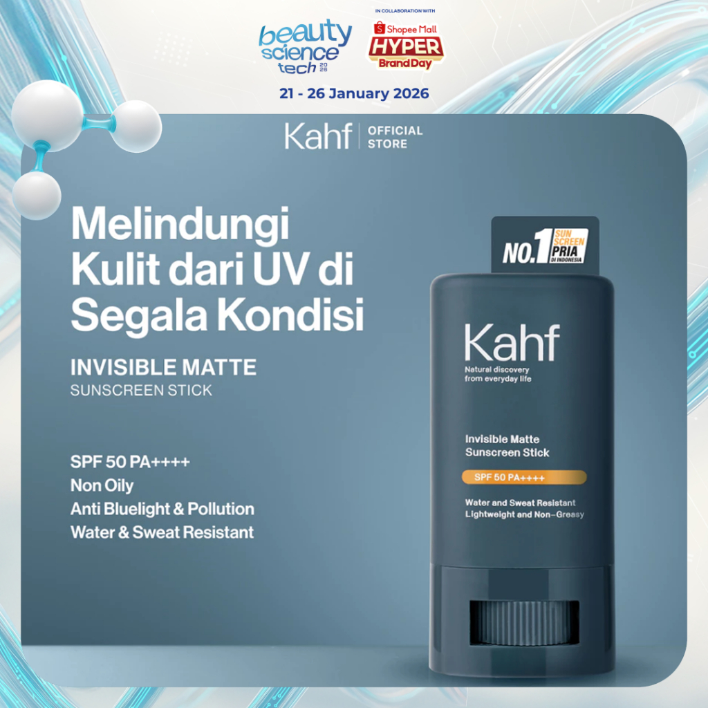 Jual [O2O] Kahf Sunscreen Stick Invisible Matte SPF 50 PA++++ 22 g ...