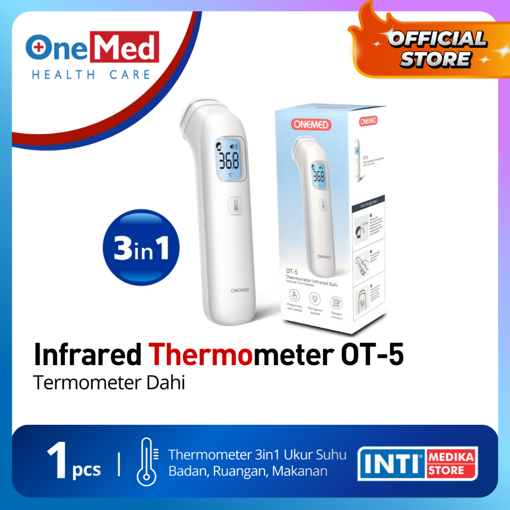 Jual ONEMED - Thermometer Infrared OT5 dengan 3 Mode Sensor (Sensor ...