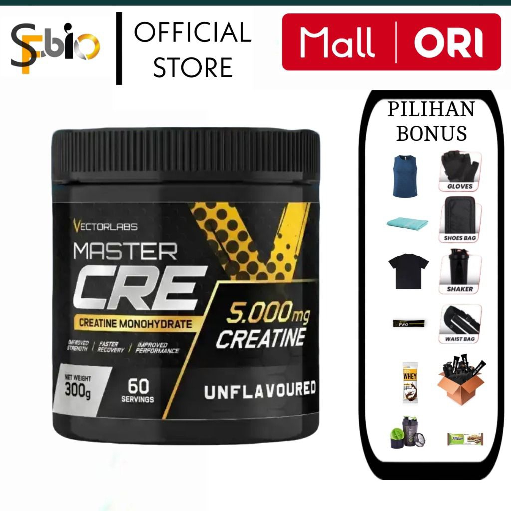 Jual Vectorlabs Master Creatine 300 Gram 60 Servings Monohydrate ...