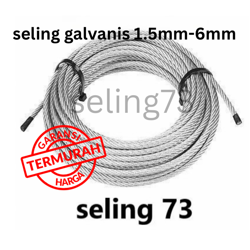 Jual Kawat seling baja galvanis / Wire Rope Galvanis / Kawat Sling ...