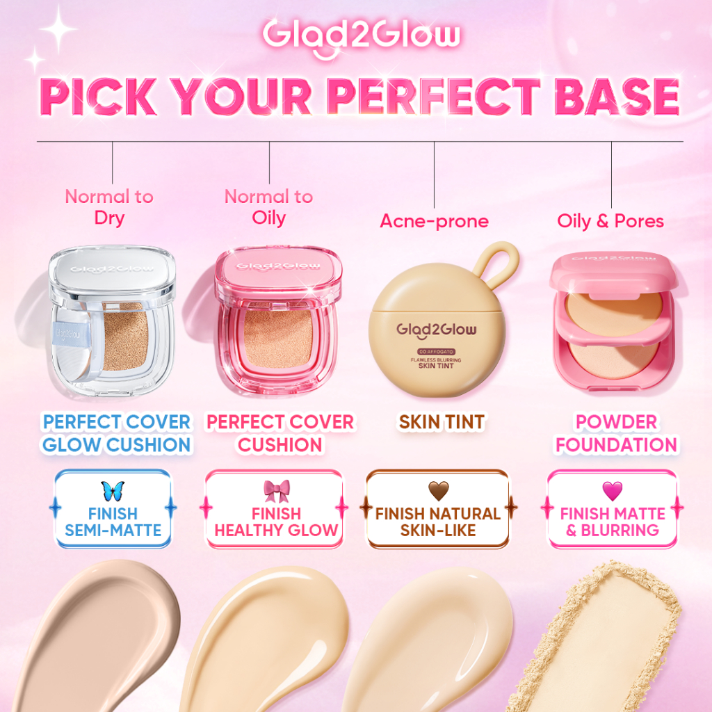 Jual [Full Range Base Makeup G2G]Glad2Glow Perfect Cover Glow Cushion ...