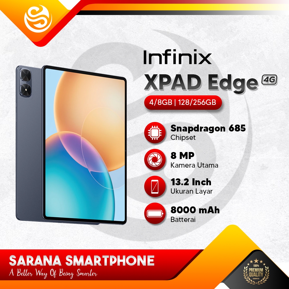 Jual Infinix XPad Edge 8/25GB 13.2'' 4G LTE 8000mAh Snapdragon 685 ...
