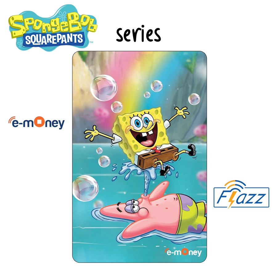 Jual Custom Emoney / Flazz Gen 2 Spongebob Patrick Rainbow - Kartu ...