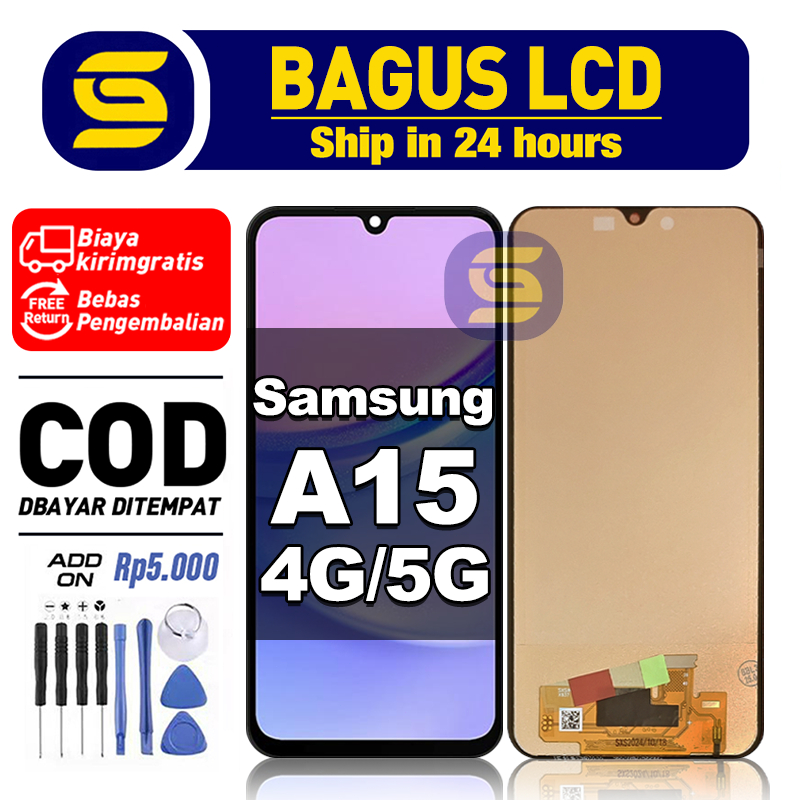 Jual LCD For Samsung A15 4G 5G Touchscreen Fullset Compatible For Glass ...