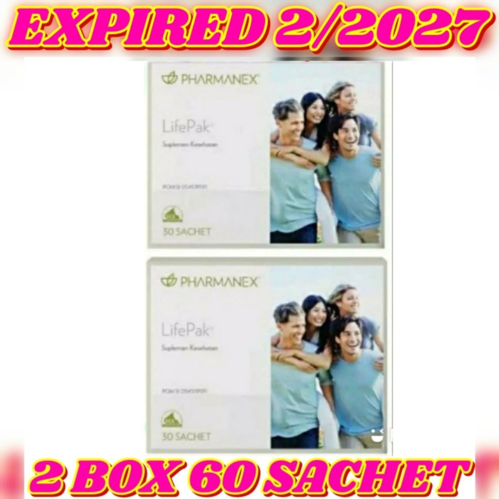 Jual Life pak 2 box - lifepack 60 sachet - pharmanex - suplemenlifepak ...