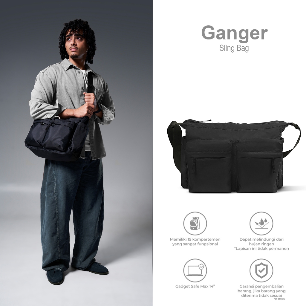 Jual Mr Mads - Ganger Sling Bag Tas Selempang Pria crossbody & shoulder ...