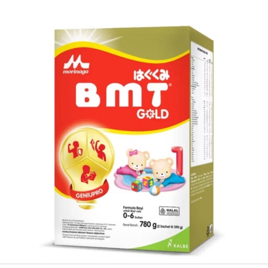 Jual MORINAGA BMT GOLD GENIUPRO FORMULA BAYI USIA 0-6 BULAN 780GR ...