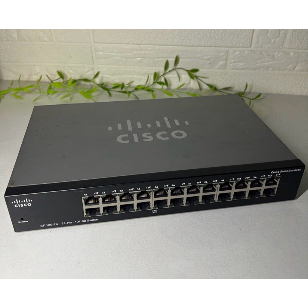 Jual network hub cisco sf100 24 port | Shopee Indonesia