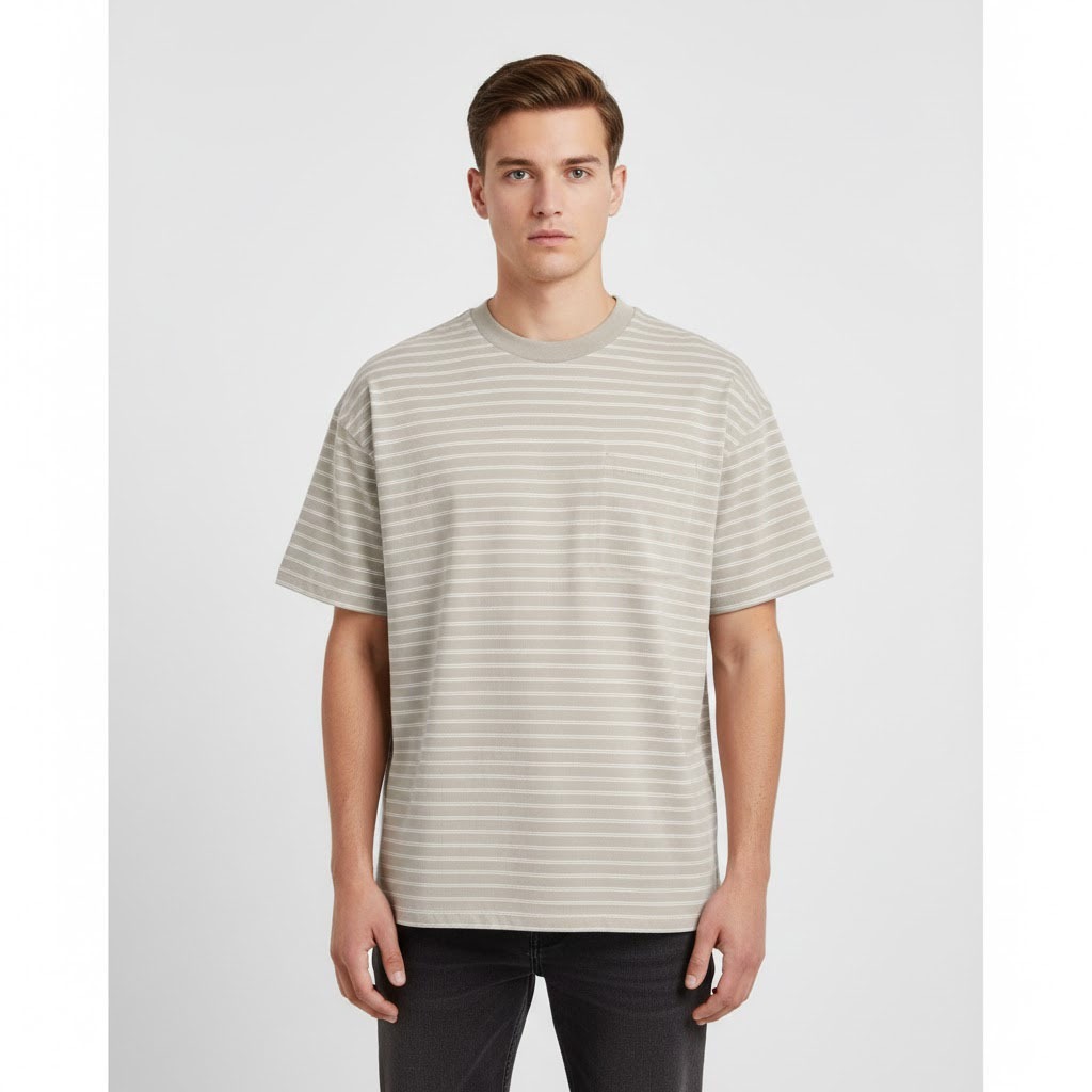 Jual TRIPLE Stripe Boxy Tee (YSS 001) | Shopee Indonesia
