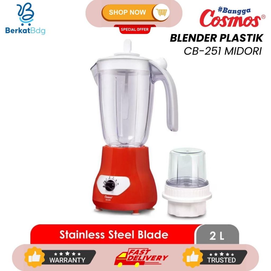 Jual BLENDER COSMOS CB 251 MIDORI - 2 LITER | Shopee Indonesia