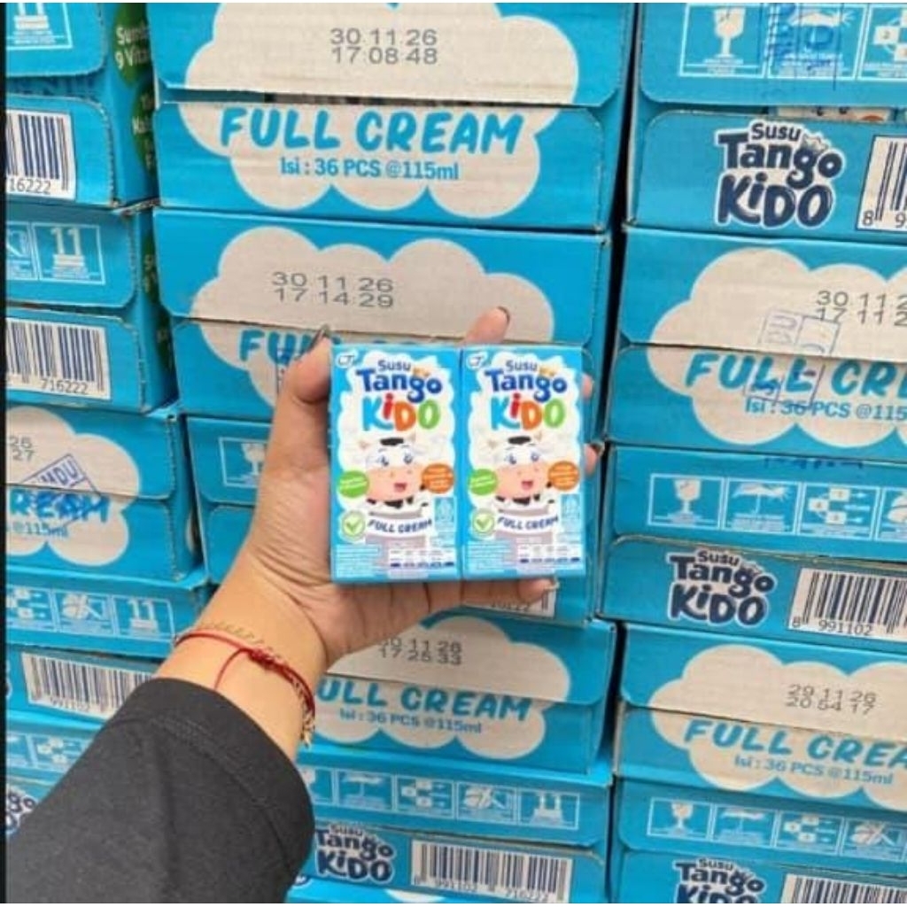 Jual SUSU UHT Tango Full Cream 115ml × 360cs / Susu UHT Tango Kido Full ...