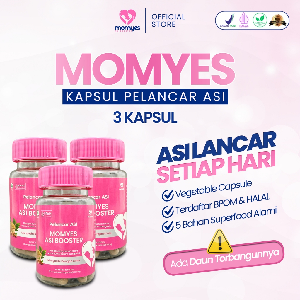 Jual MOMYES ASI BOOSTER - 90 Kapsul - Pelancar ASI - Bundling 3 Botol ...