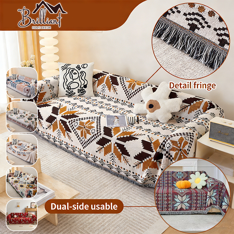 Jual BRilliant Home Penutup sofa cover sarung sofa throw blanket ...
