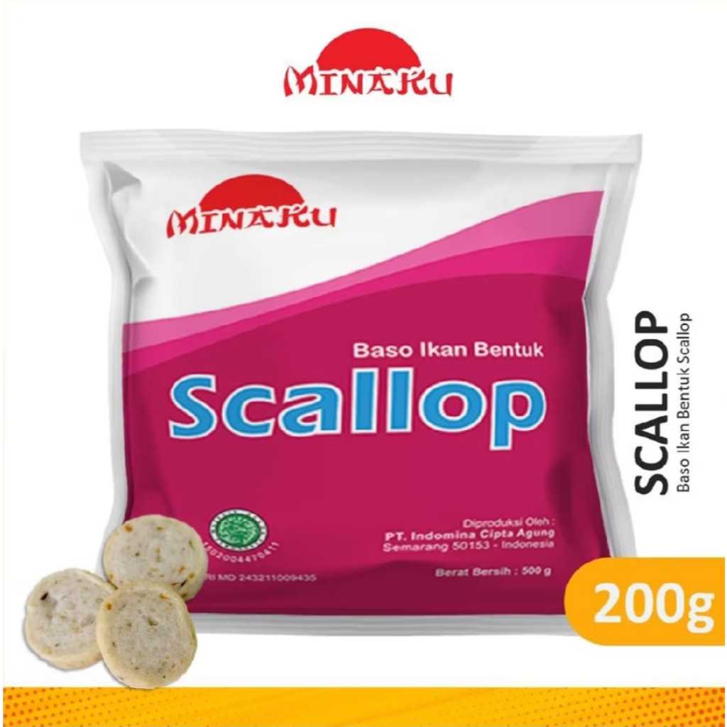 Jual minaku scallop kemasan 200gr | Shopee Indonesia