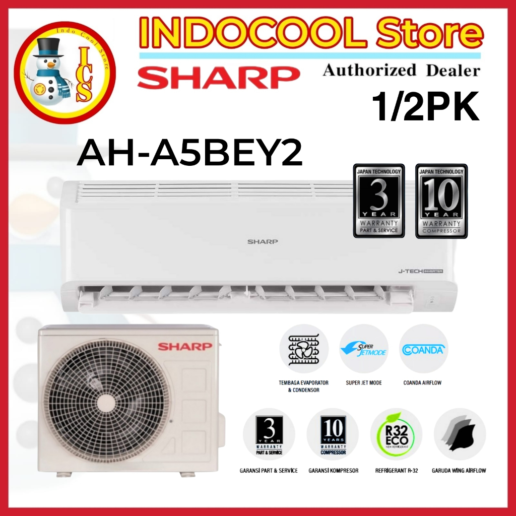 Jual Ac Sharp Split 1/2PK AH-A5BEY | Shopee Indonesia