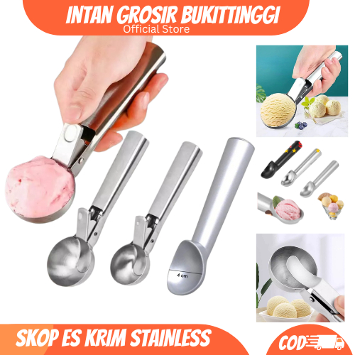 Jual Skop Es Batu Stainless Tebal Serokan Sekop Biji Bijian Kopi Gula ...