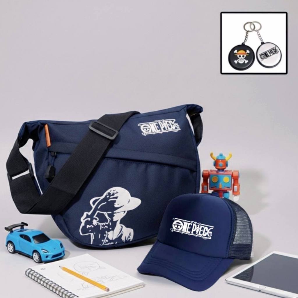 Jual Tas Selempang Anak Laki-Laki Sekolah ONEPIECE LUFFY Slempang Soren ...