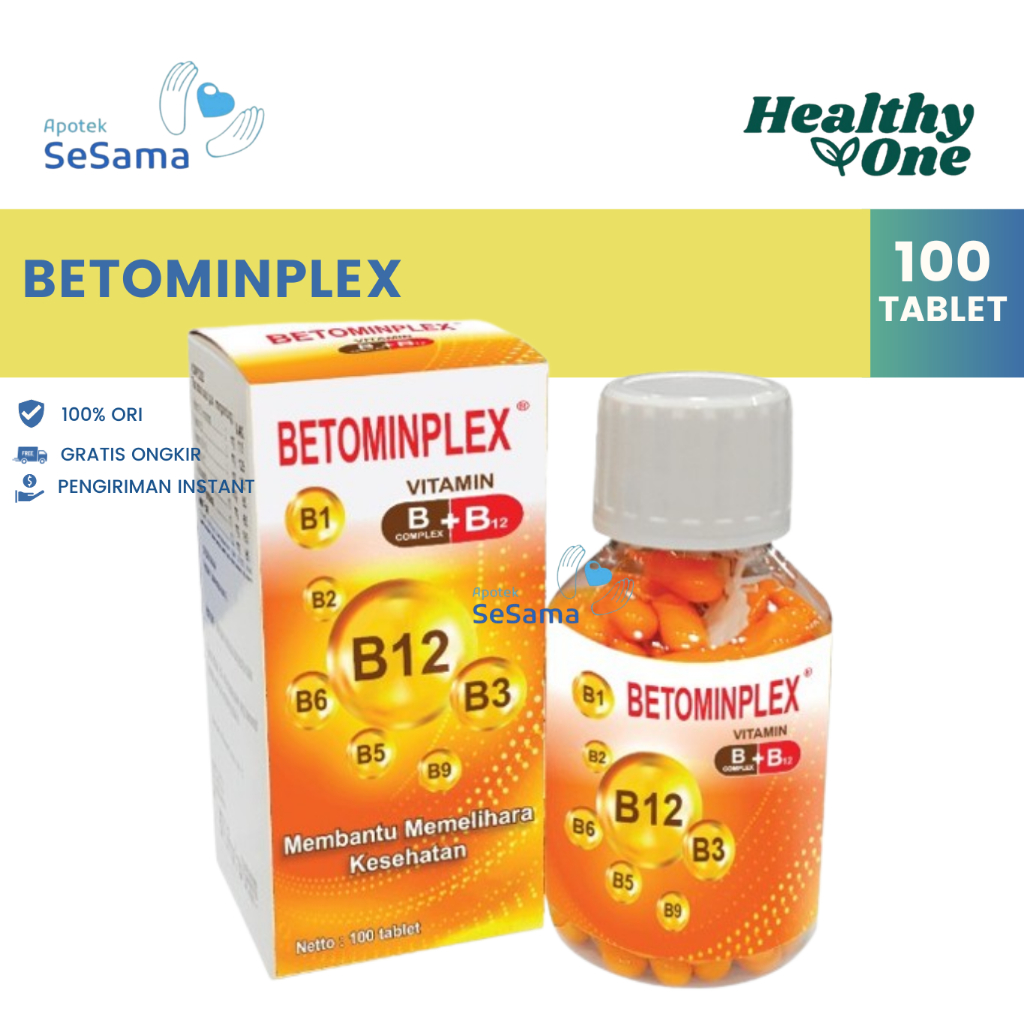 Jual BETOMINPLEX B+B12 1 BOTOL 100 TABLET | Shopee Indonesia