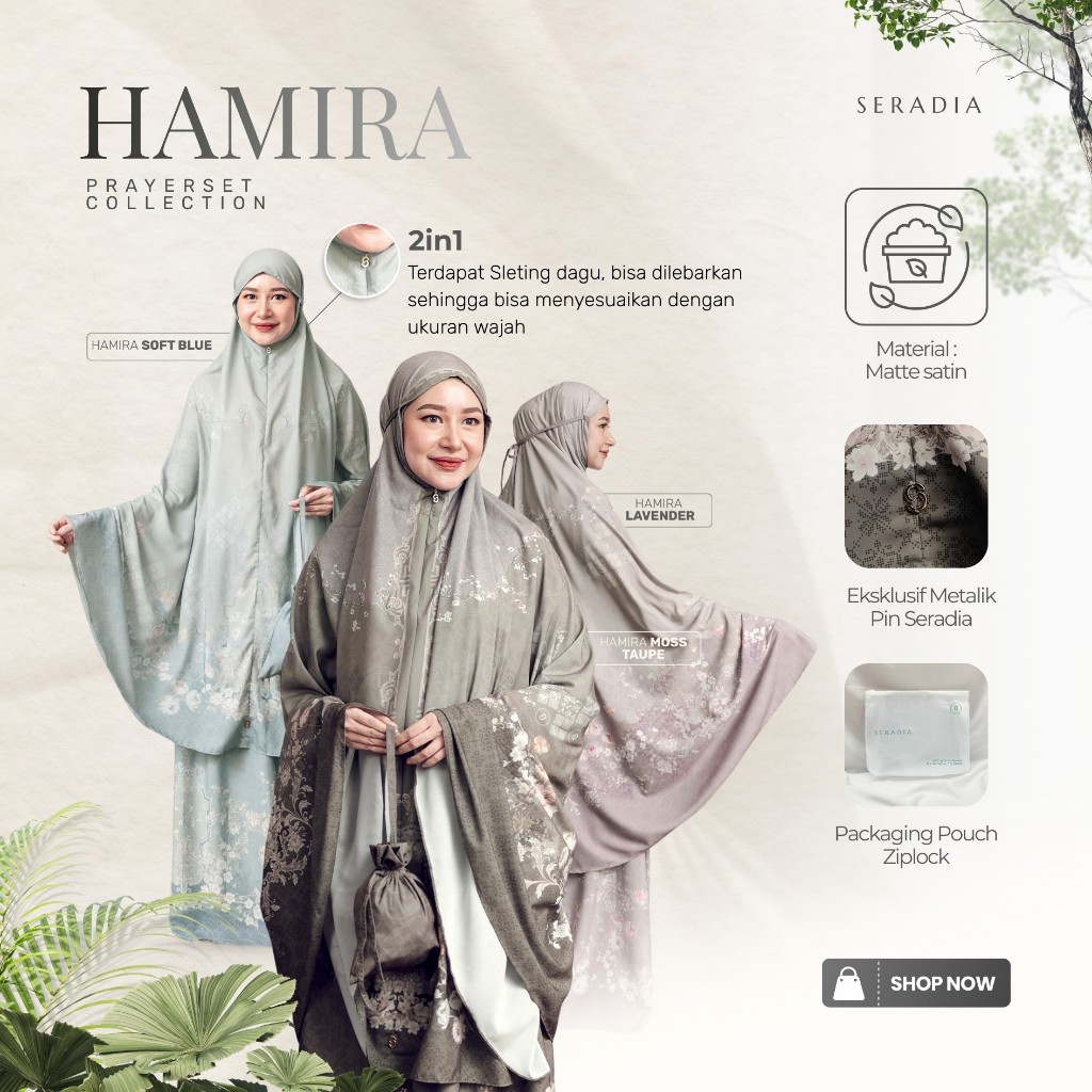 Jual Seradia - Mukena Motif Hamira 2in1 | Shopee Indonesia
