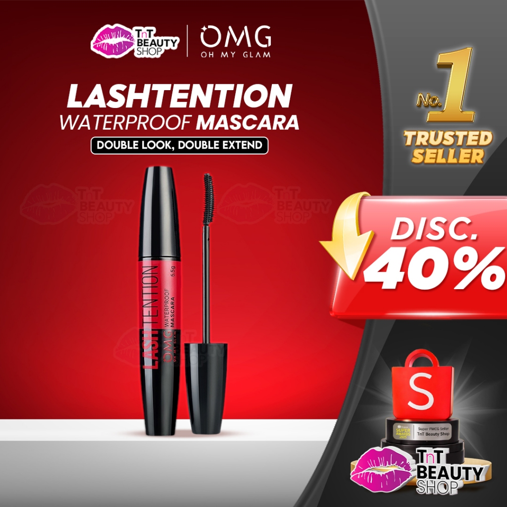 Jual OMG Oh My Glam Lashtention Waterproof Mascara 6.5gr - Maskara ...