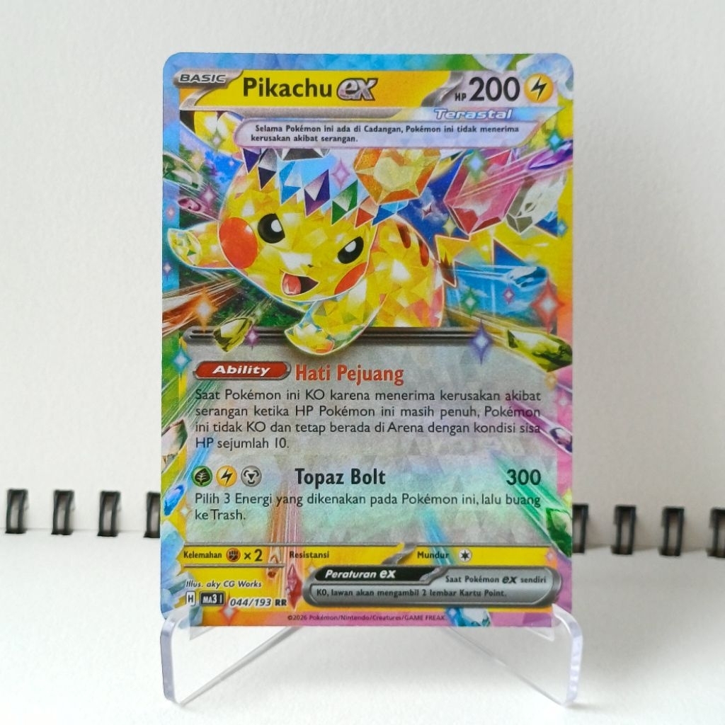Jual Pikachu EX Terastal - Kartu Pokémon TCG Indonesia - Evolusi Mega ...