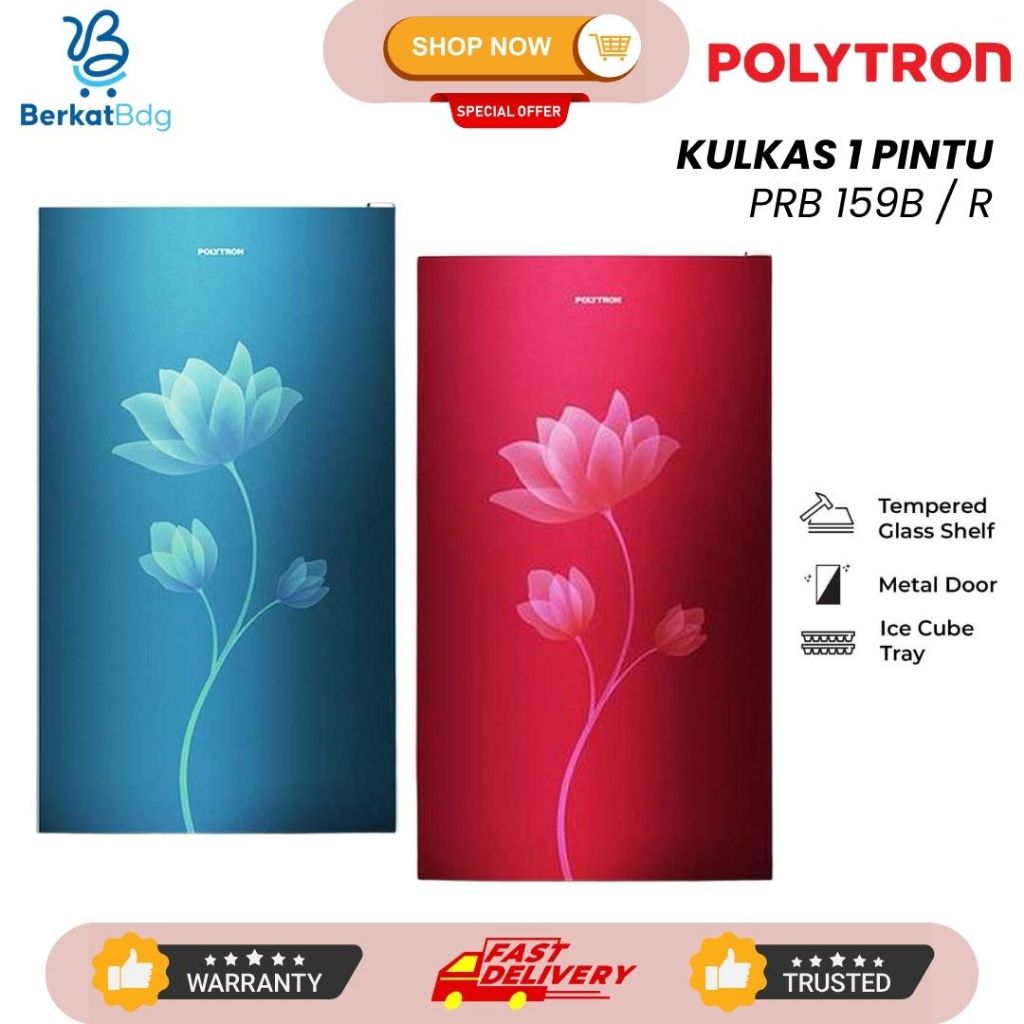 Jual PRB 159 LEMARI ES KULKAS POLYTRON 1 PINTU GARANSI RESMI | Shopee ...