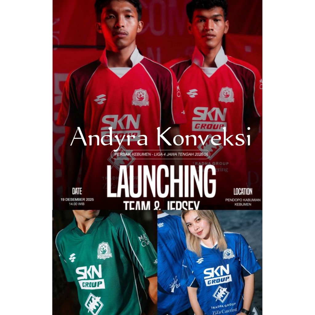 Jual Jersey Persak Kebumen 2025-26 - FULL Printing - Gratis request ...