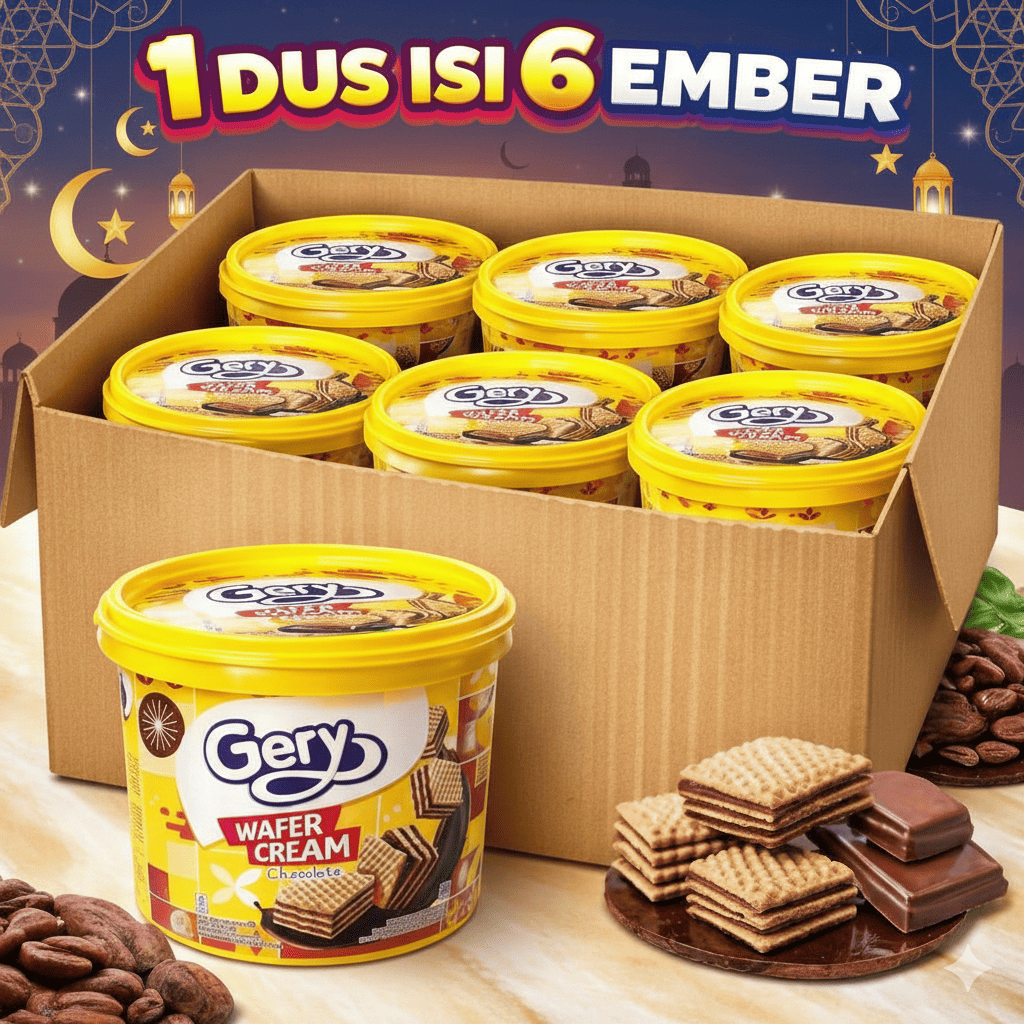 Jual Gery Wafer Cream KARTON (Isi 6 Timba) | Shopee Indonesia