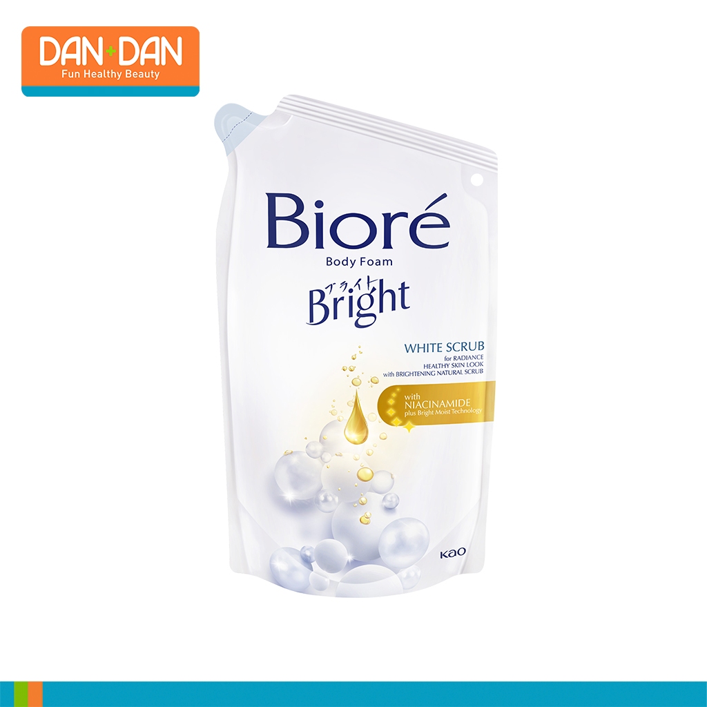 Jual Biore Bright Body Foam White Scrub 380ml (116256) | Shopee Indonesia