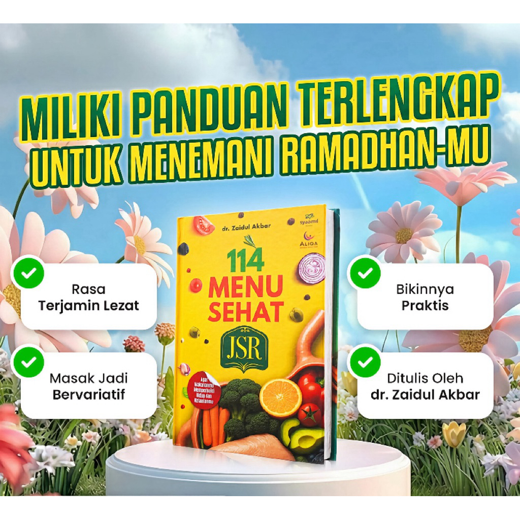 Jual Buku 114 Menu Sehat JSR/200 Resep Sehat JSR - dr. Zaidul Akbar ...