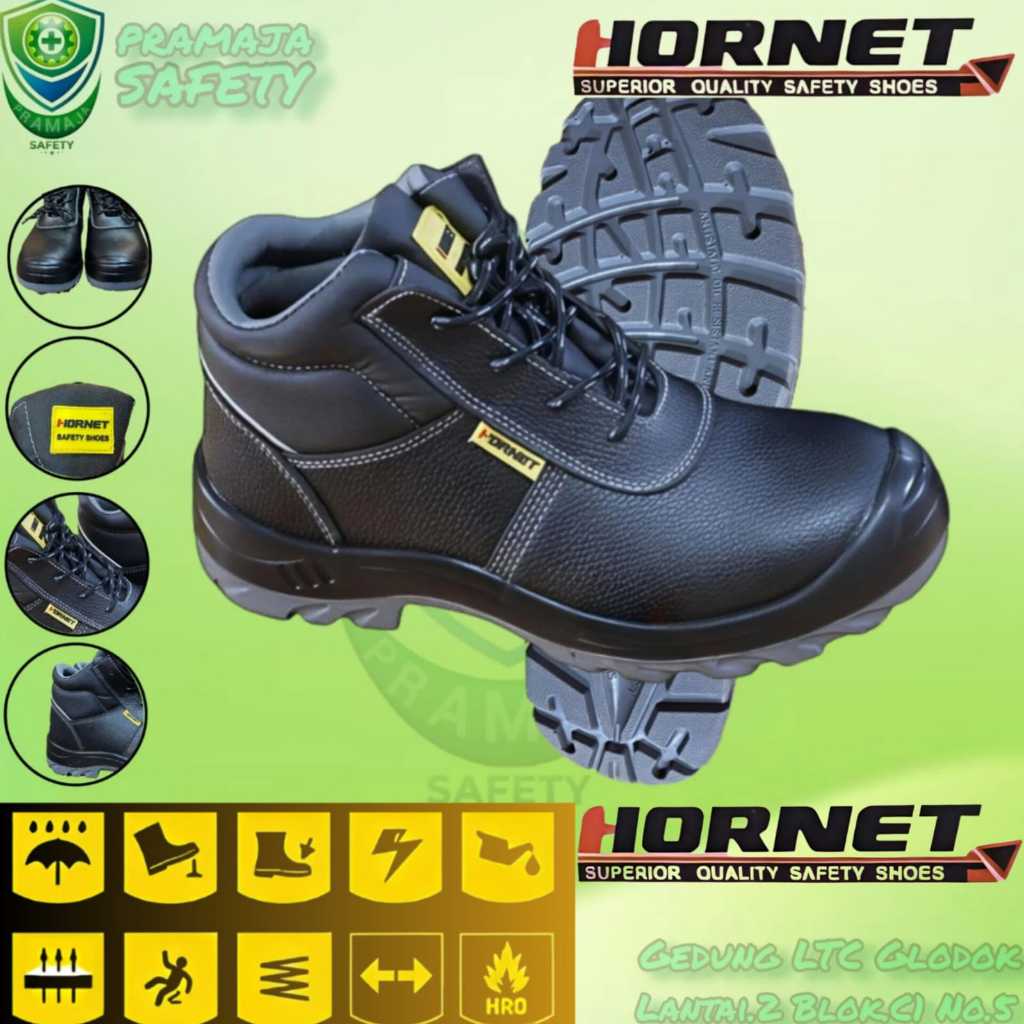 Jual Sepatu Safety HORNET Sepatu pelindung kaki /Sepatu safety murah ...