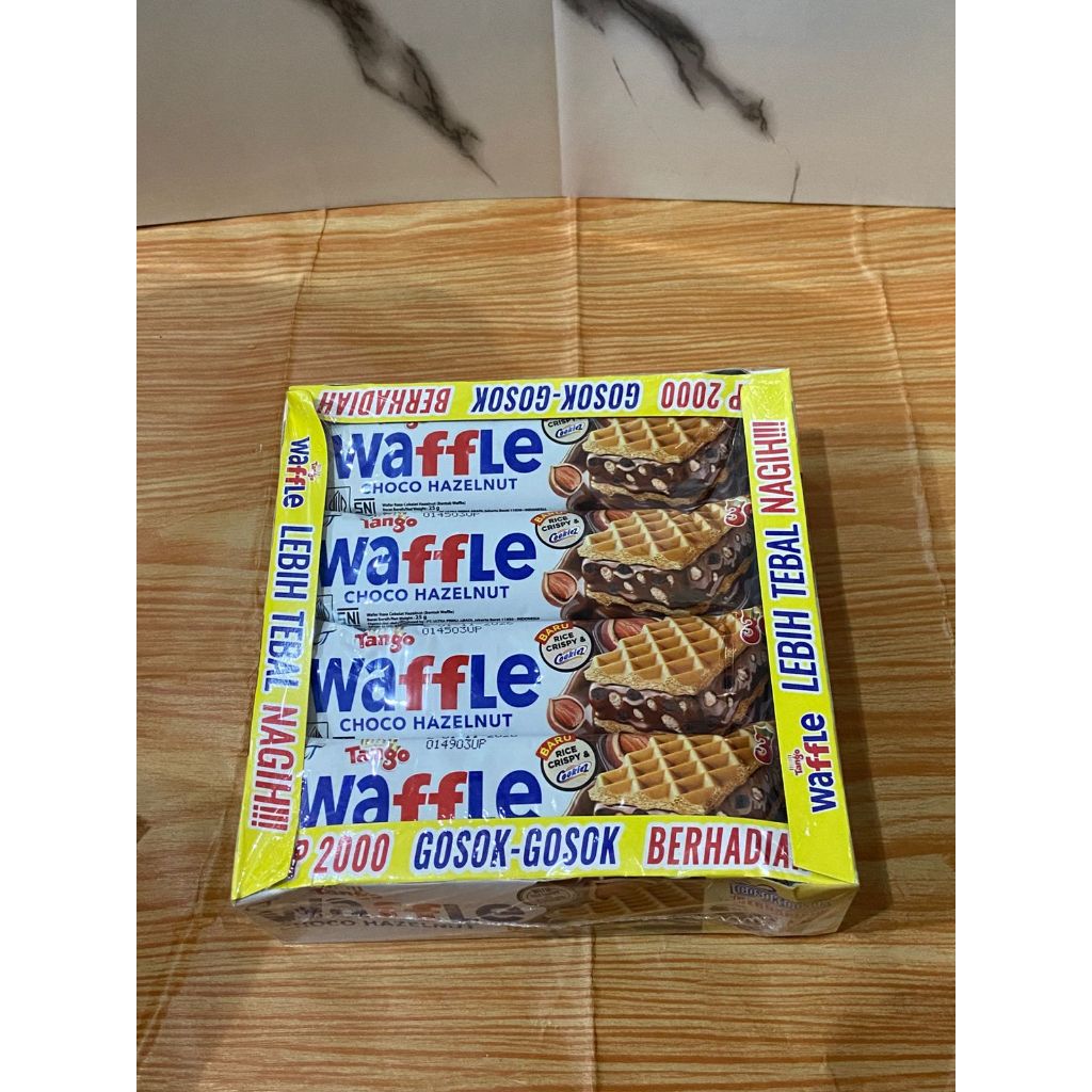 Jual KUE WAFER TANGO WAFFLE CHOCO HAZELNUT BOX MAKANAN RINGAN SNACK ...